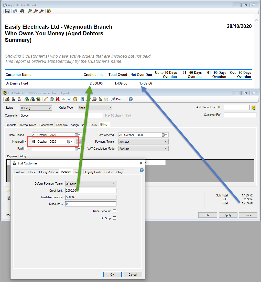 Easify Help - Who Owes You Money Report (Aged Debtors)